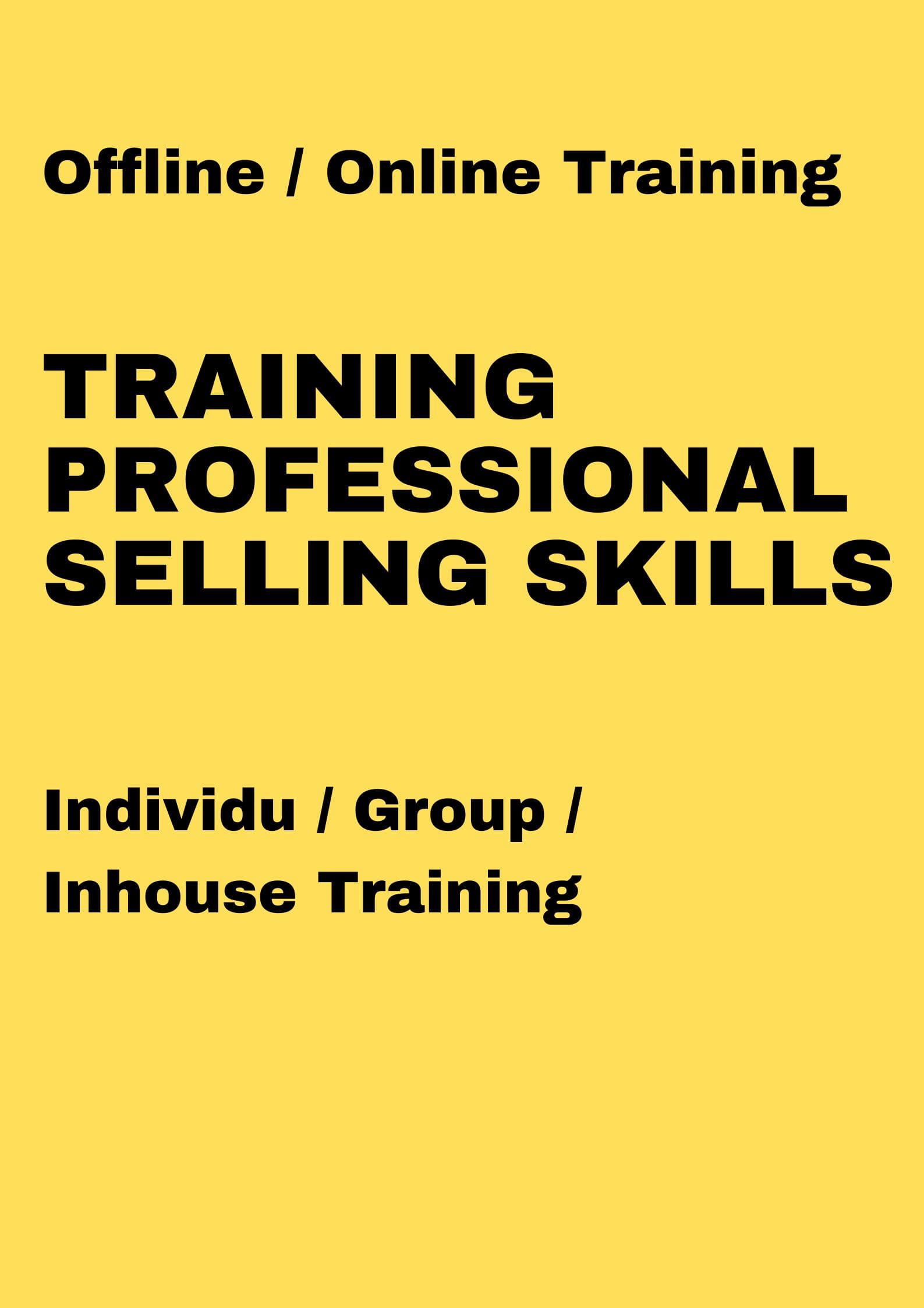 TRAINING PROFESSIONAL SELLING SKILLS Solusi Training Indonesia